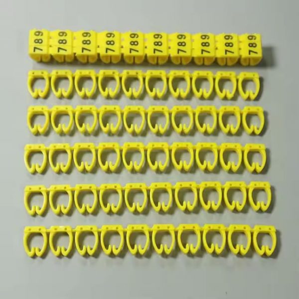 Clip On Type Cable Marker Number 0-9 Alphabeta A-Z Colors Cable marker ...