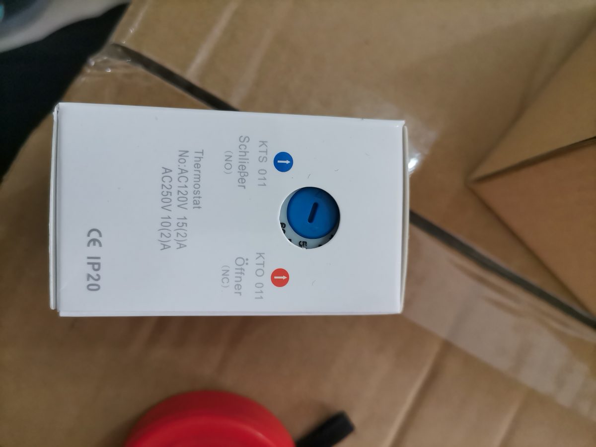 Small Compact Thermostat Din Rail mount KTS 011 - Distribution board, circuit breaker, fish tape ...