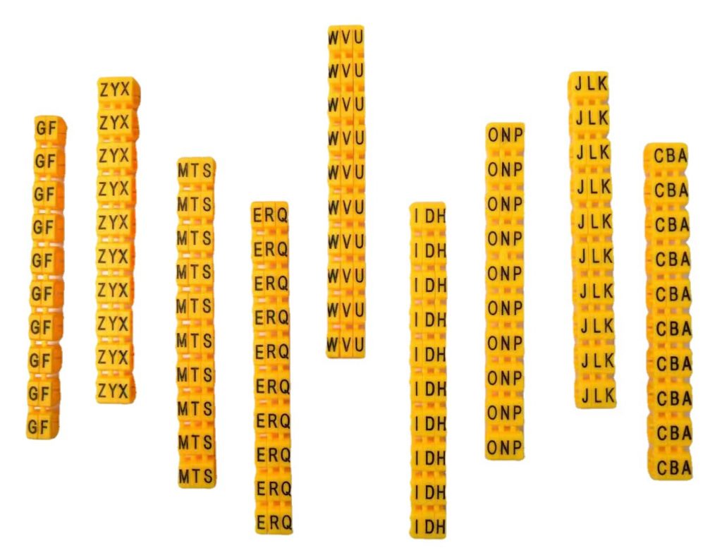 Clip On Cable Marker Number 0-9 Alphabeta A-Z Colors Cable marker ...