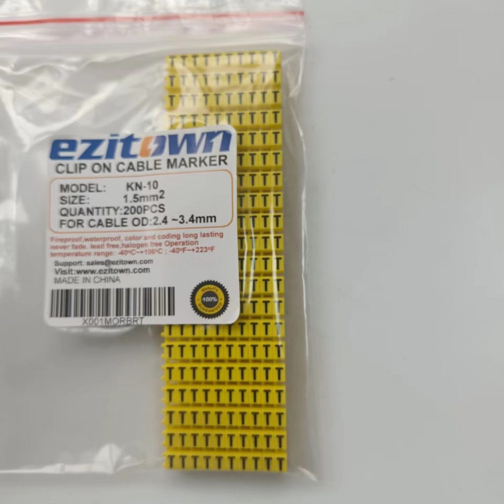 Clip On Cable Marker Number 0-9 Alphabeta A-Z Colors Cable marker ...