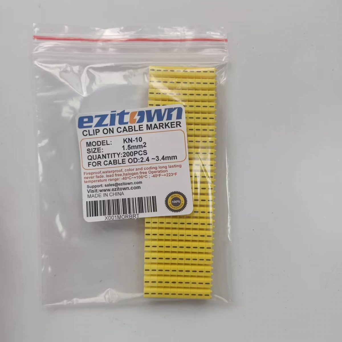 Clip On Type Cable Marker Number 0-9 Alphabeta A-Z Colors Cable marker ...