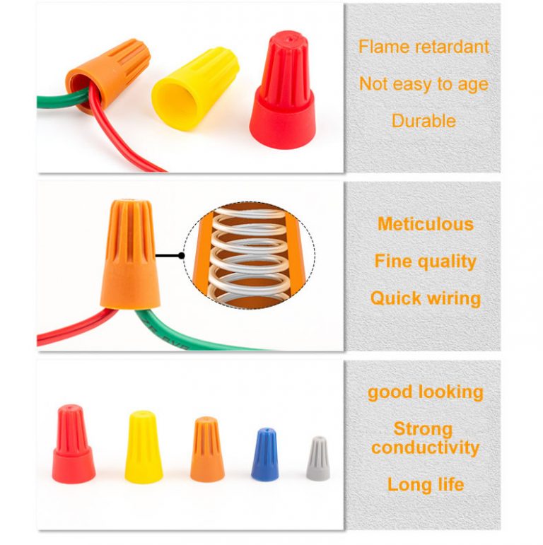 P71 inside color cable cap spring wire connector - Distribution board ...