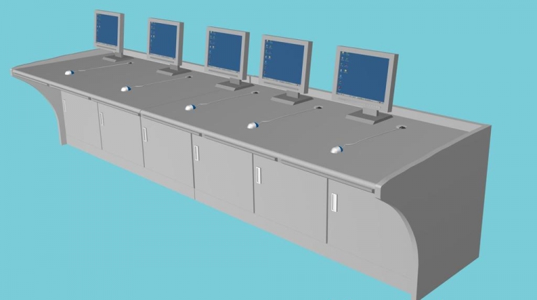 S2 & S3 Compact metal control desks - Distribution board, circuit ...