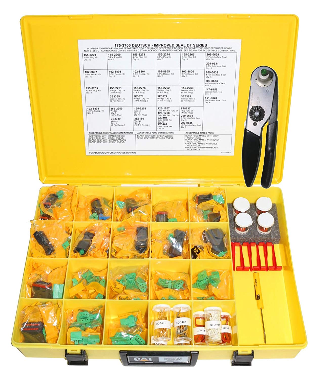 Ezitown 175-3700 Deutsch Improved Seal DT-Series Field Service Kit with ...