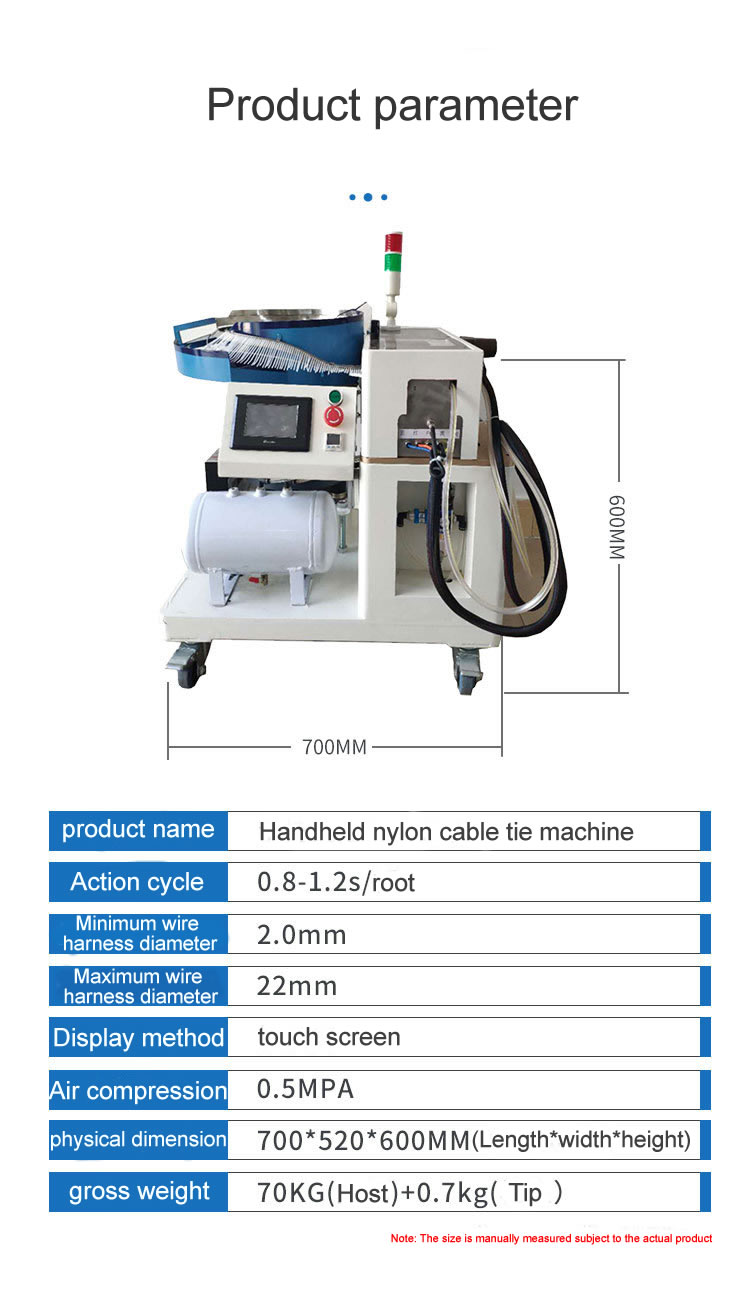 Fully automatic handheld nylon cable tie machine Product strapping ...