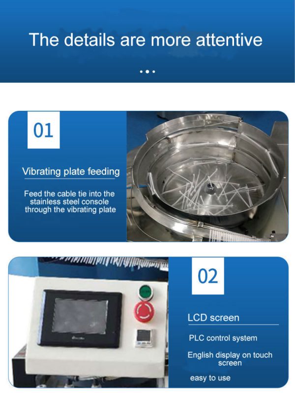 Fully automatic handheld nylon cable tie machine Product strapping ...