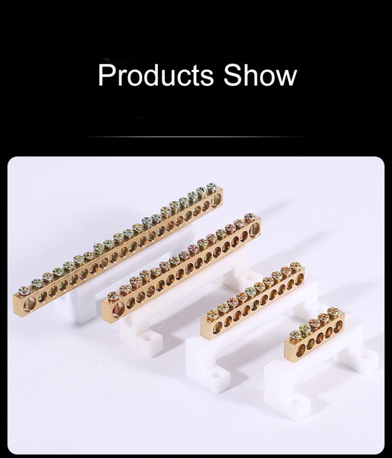 Neutral bar terminal block bridge type neutral line wiring copper row ...