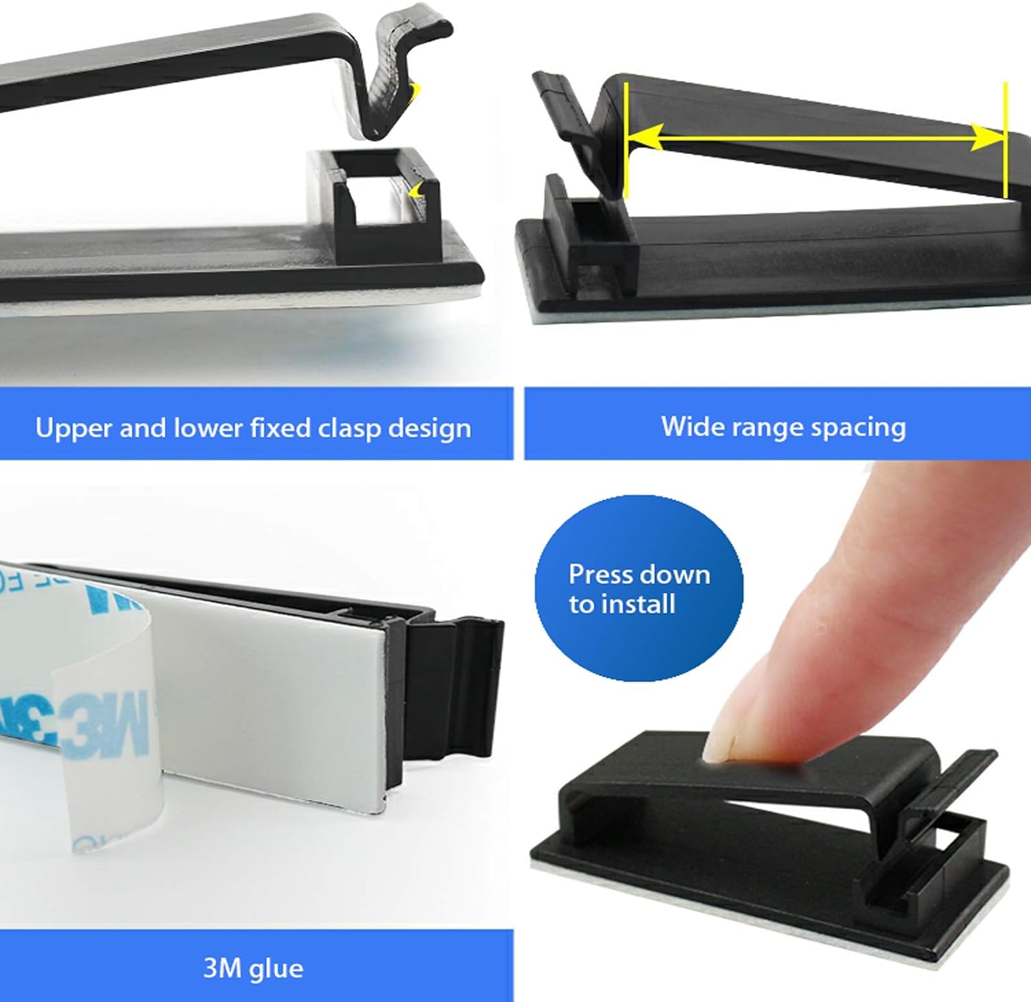Adhensive Cable Clips - Distribution board, circuit breaker, fish tape ...